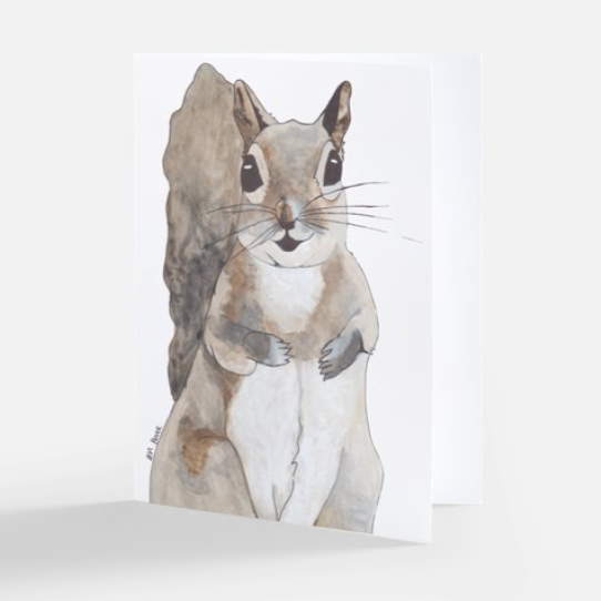 Notecard - Squirrel – The Hare & The Hart