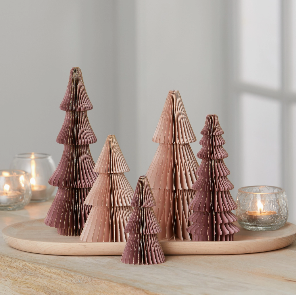 Small Paper Tree Set of 5 - Mauve – The Hare & The Hart