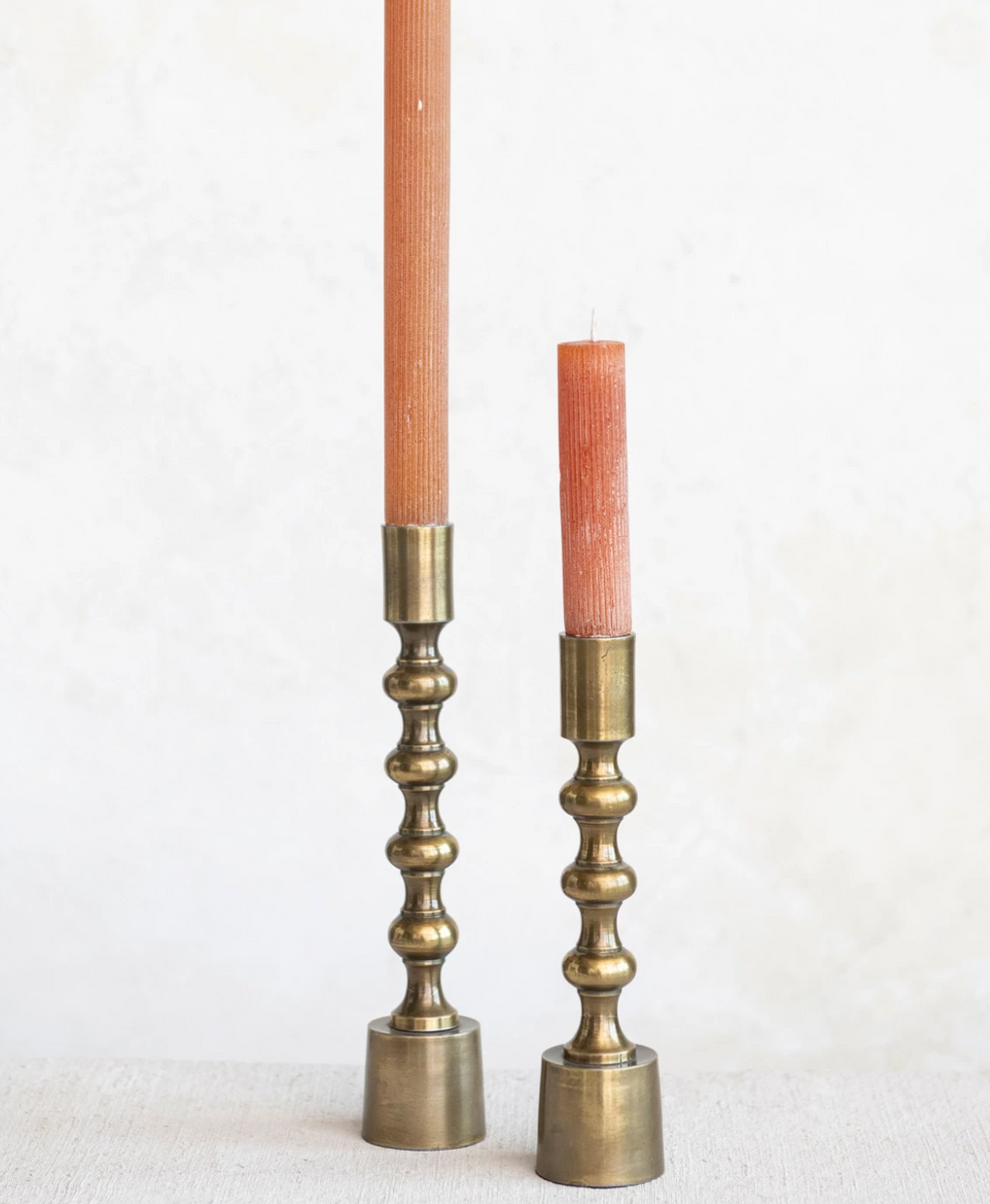 Antique Gold Finish Taper Holder - 9.5 Inch – The Hare & The Hart